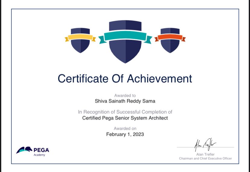 shiva sainath reddy sama on LinkedIn: #pega #cssa #pegasystems #training shiva sainath reddy sama on LinkedIn: #pega #cssa #pegasystems #training