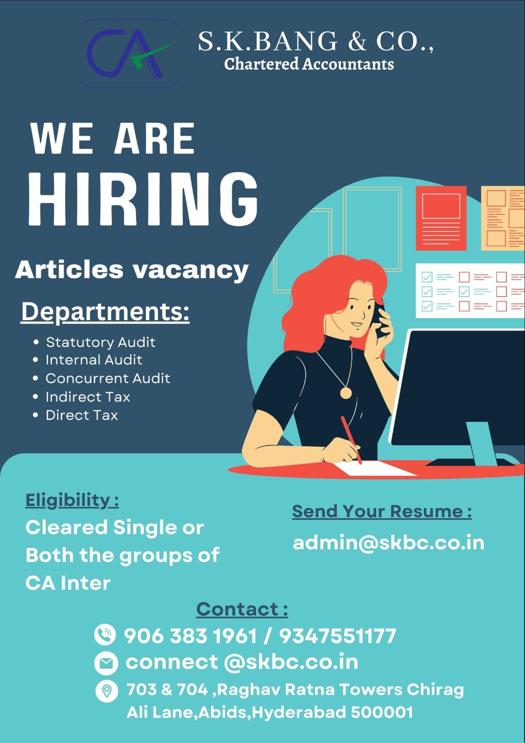 CA Sampath Kumar Bang on LinkedIn: #hiringimmediately CA Sampath Kumar Bang on LinkedIn: #hiringimmediately
