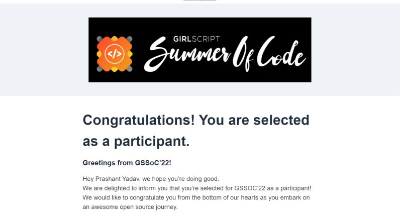 Prashant Yadav on LinkedIn: #gssoc #girlscript #opensource Prashant Yadav on LinkedIn: #gssoc #girlscript #opensource