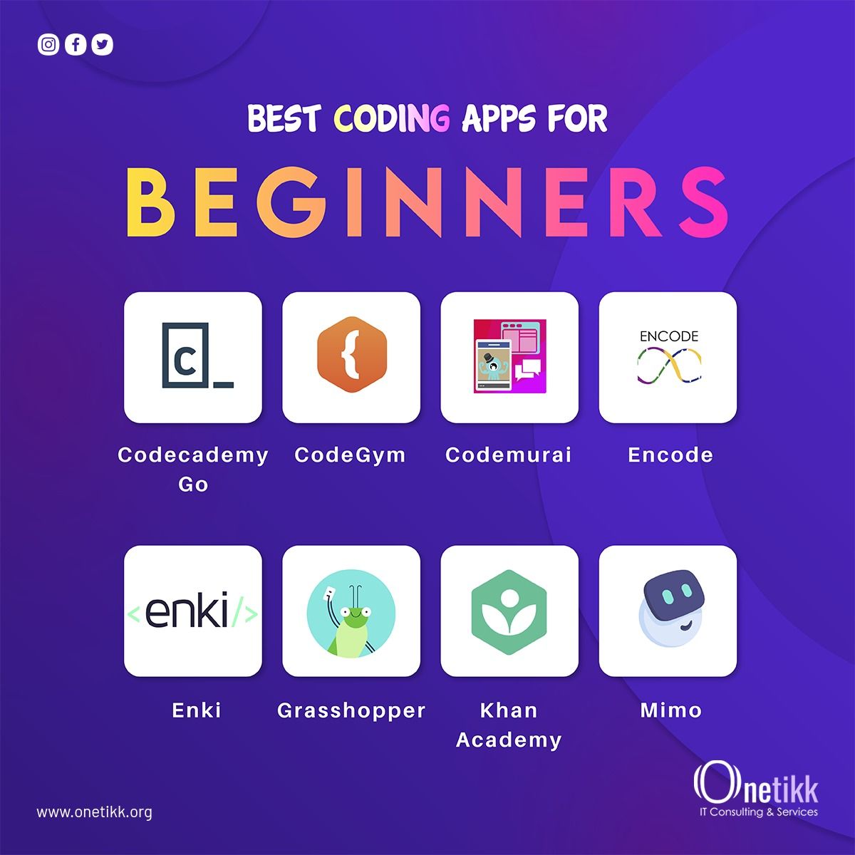 Onetikk Consultants PVT LTD on LinkedIn: #coding #codingapps # ... Onetikk Consultants PVT LTD on LinkedIn: #coding #codingapps # ...