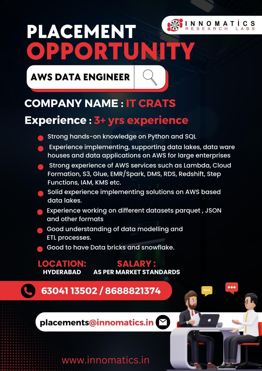 Innomatics Research Labs on LinkedIn: #python #sql #aws #jobopportunity ... Innomatics Research Labs on LinkedIn: #python #sql #aws #jobopportunity ...