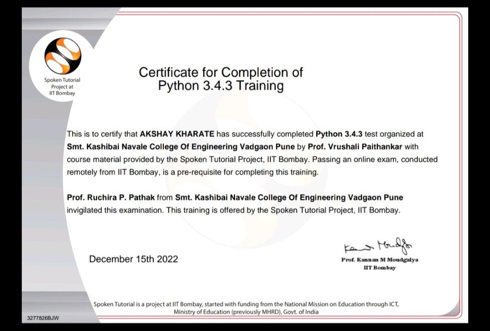 #pythonprogramming #iitbombay #spokentutorial | Akshay Kharate #pythonprogramming #iitbombay #spokentutorial | Akshay Kharate