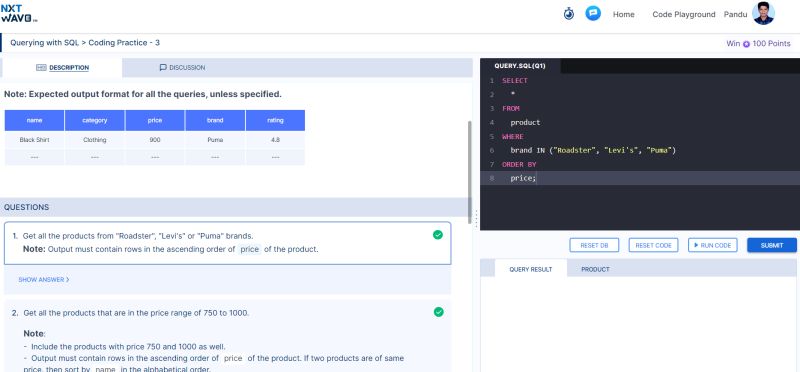Pandu Jakkula on LinkedIn: #day_83 #sql #100daysofcodechallenge #ccbp # ... Pandu Jakkula on LinkedIn: #day_83 #sql #100daysofcodechallenge #ccbp # ...