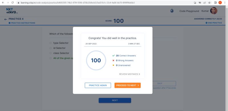 Kumar Nakkala on LinkedIn: #day2 #practice #30daysofcode #nxtwave #ccbp ... Kumar Nakkala on LinkedIn: #day2 #practice #30daysofcode #nxtwave #ccbp ...