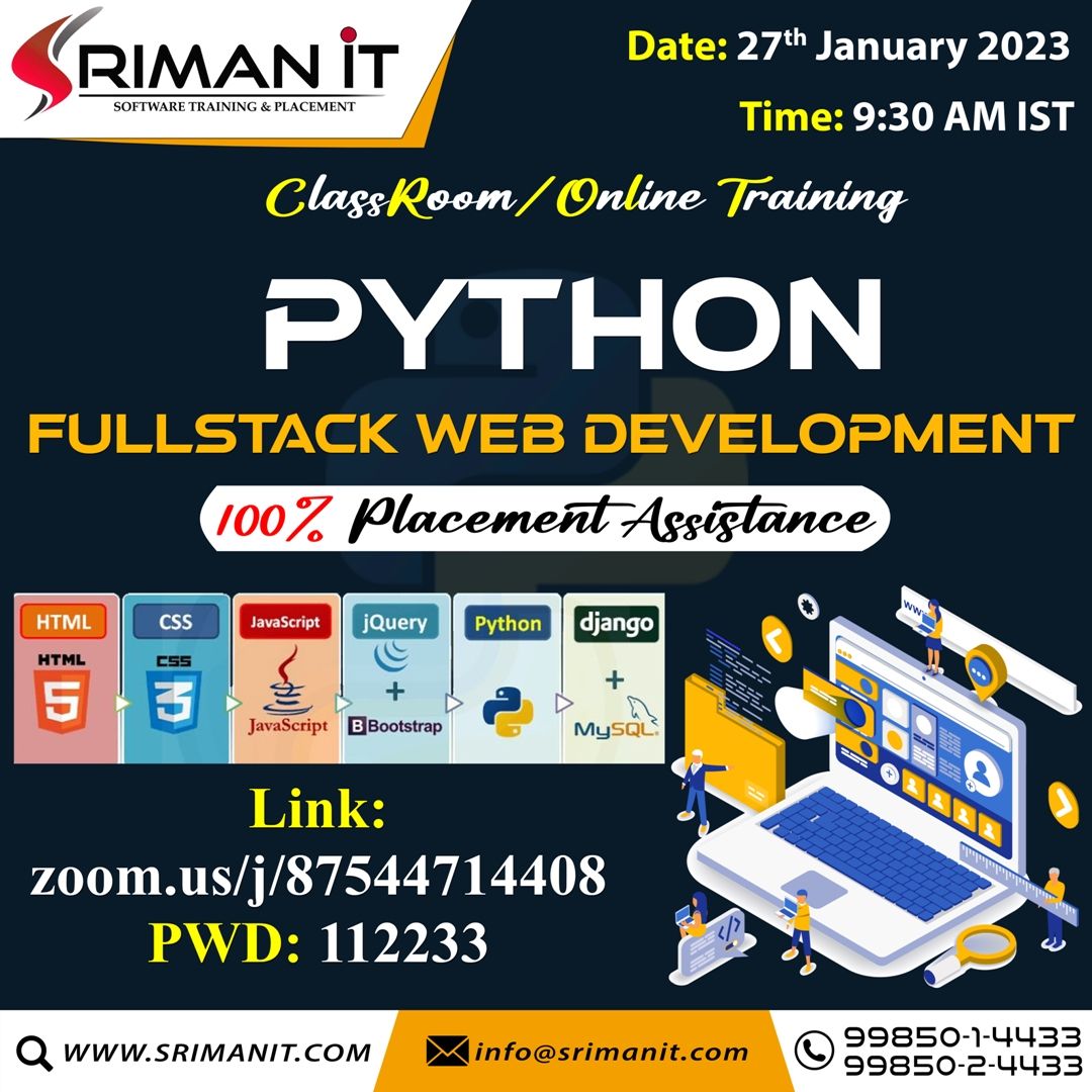 Sriman IT on LinkedIn: #python #pycharm #django #pythononline # ... Sriman IT on LinkedIn: #python #pycharm #django #pythononline # ...