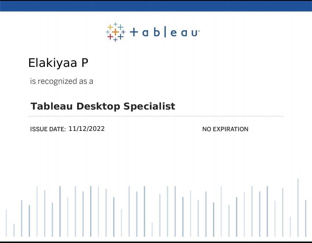 Elakiyaa Prabakar on LinkedIn: #tableau #learning #dataanalytics # ... Elakiyaa Prabakar on LinkedIn: #tableau #learning #dataanalytics # ...