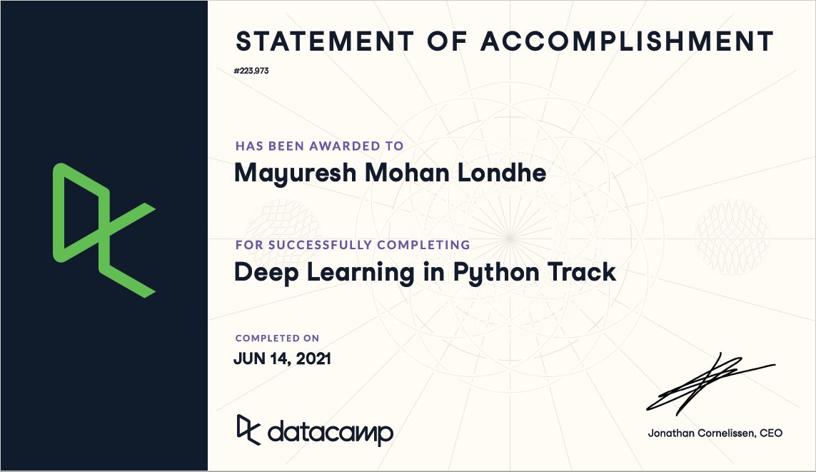 Mayuresh Londhe on LinkedIn: #deeplearning #keras #tensorflow #pytorch ... Mayuresh Londhe on LinkedIn: #deeplearning #keras #tensorflow #pytorch ...