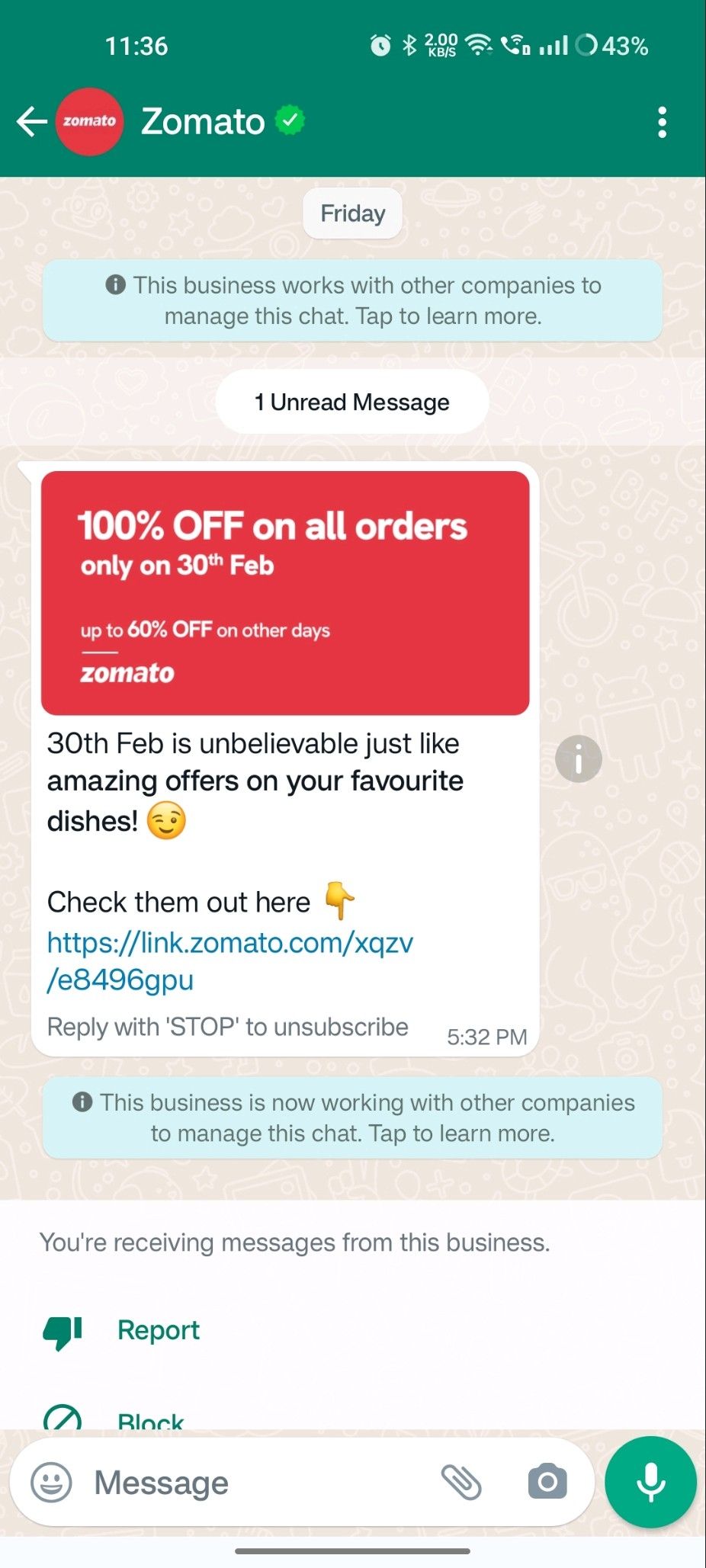 Kulshresth Jangid on LinkedIn: nice one Zomato 😂 Kulshresth Jangid on LinkedIn: nice one Zomato 😂
