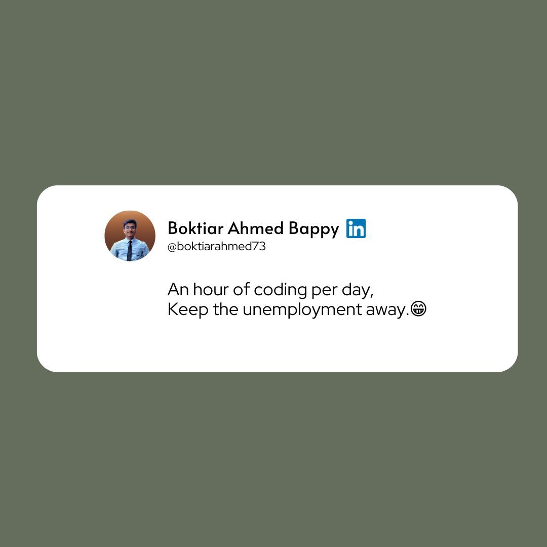 Boktiar Ahmed Bappy on LinkedIn: 😁😁 Boktiar Ahmed Bappy on LinkedIn: 😁😁