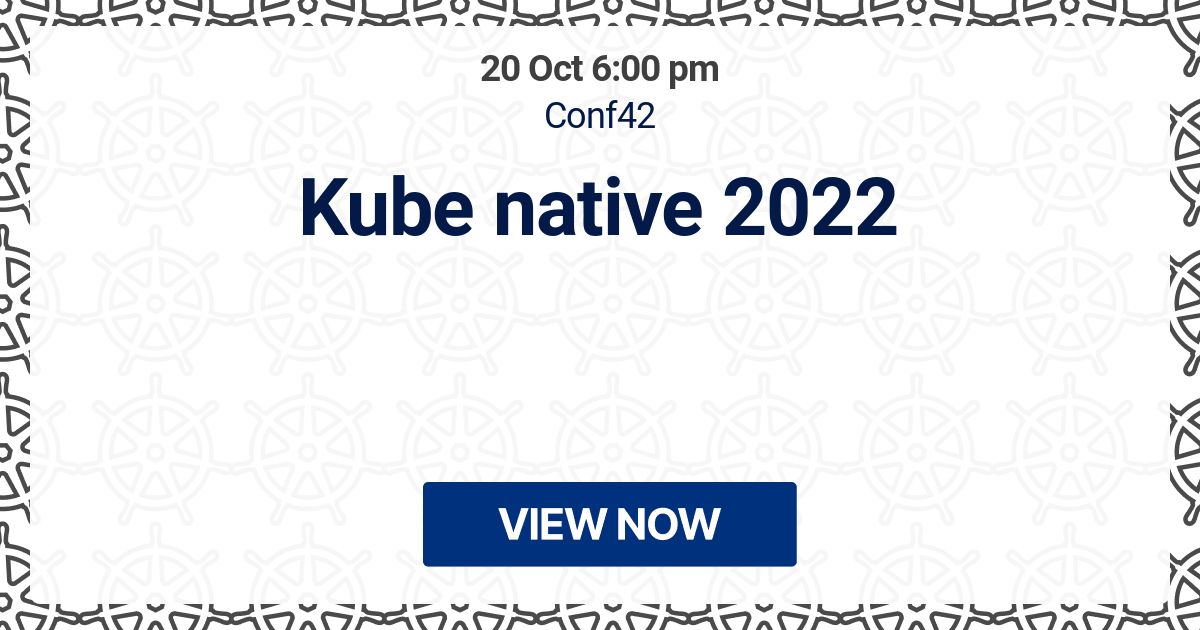 Kube Events on LinkedIn: Starting in about a week: π₯ Kube native 2022 ... Kube Events on LinkedIn: Starting in about a week: π₯ Kube native 2022 ...