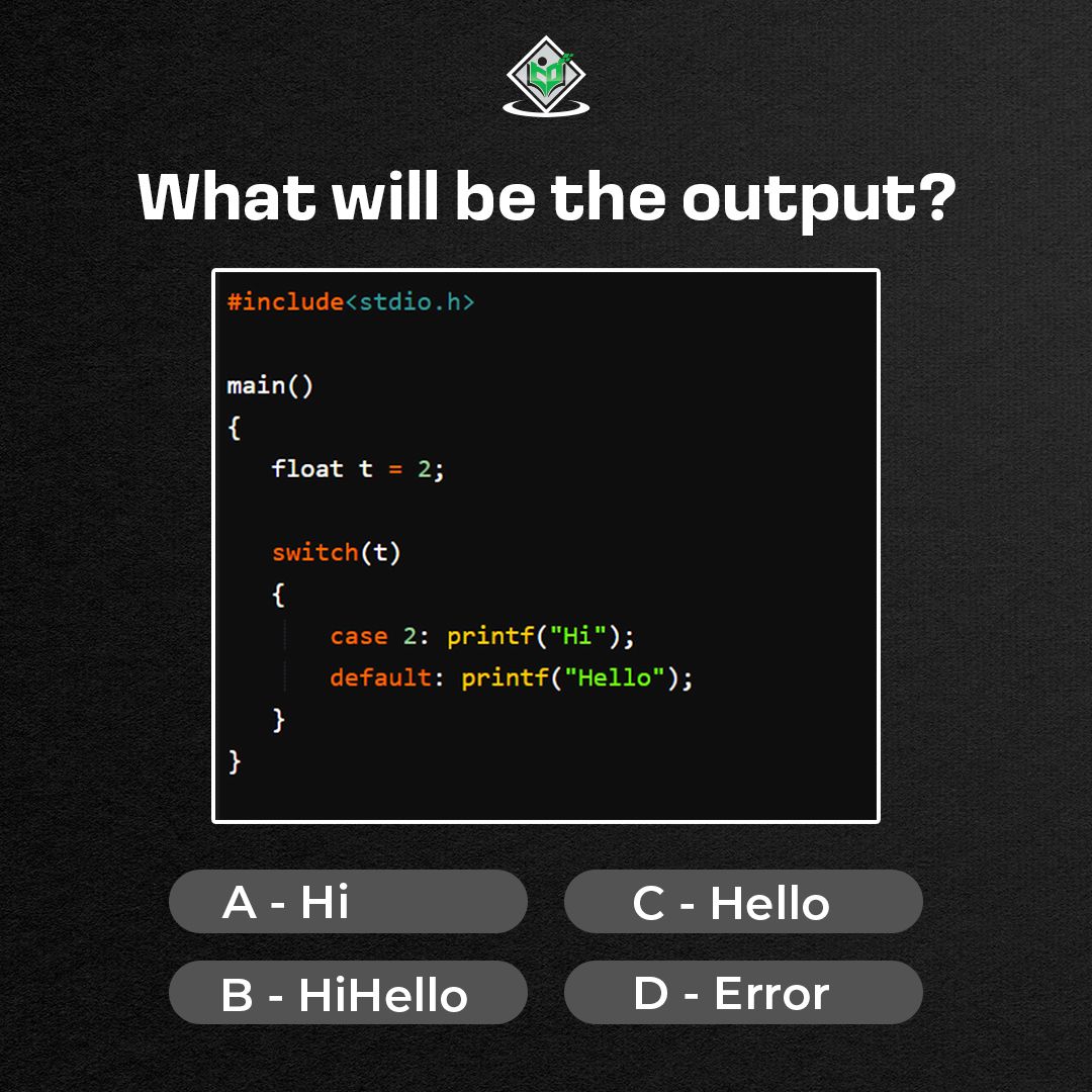 Tutorialspoint on LinkedIn: #cprogramming #programming #programmingquiz ... Tutorialspoint on LinkedIn: #cprogramming #programming #programmingquiz ...