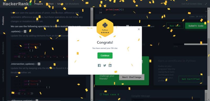 Tharun Balaji R on LinkedIn: #python #hackerrank #citchennai # ... Tharun Balaji R on LinkedIn: #python #hackerrank #citchennai # ...