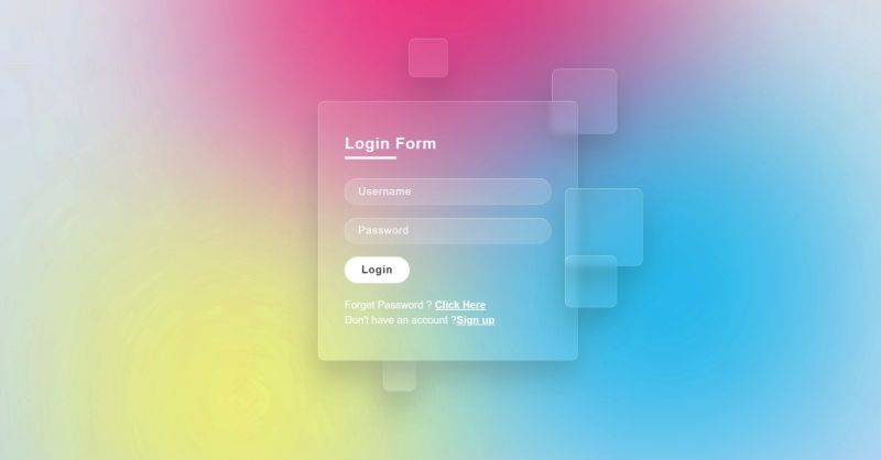 Glassmorphism Login landing page using HTML and CSS. | Aritra Das Glassmorphism Login landing page using HTML and CSS. | Aritra Das