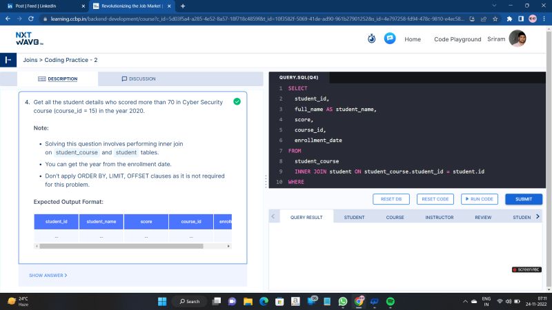 Sriram Sahu on LinkedIn: #day96 #100daysofcodechallenge ... Sriram Sahu on LinkedIn: #day96 #100daysofcodechallenge ...