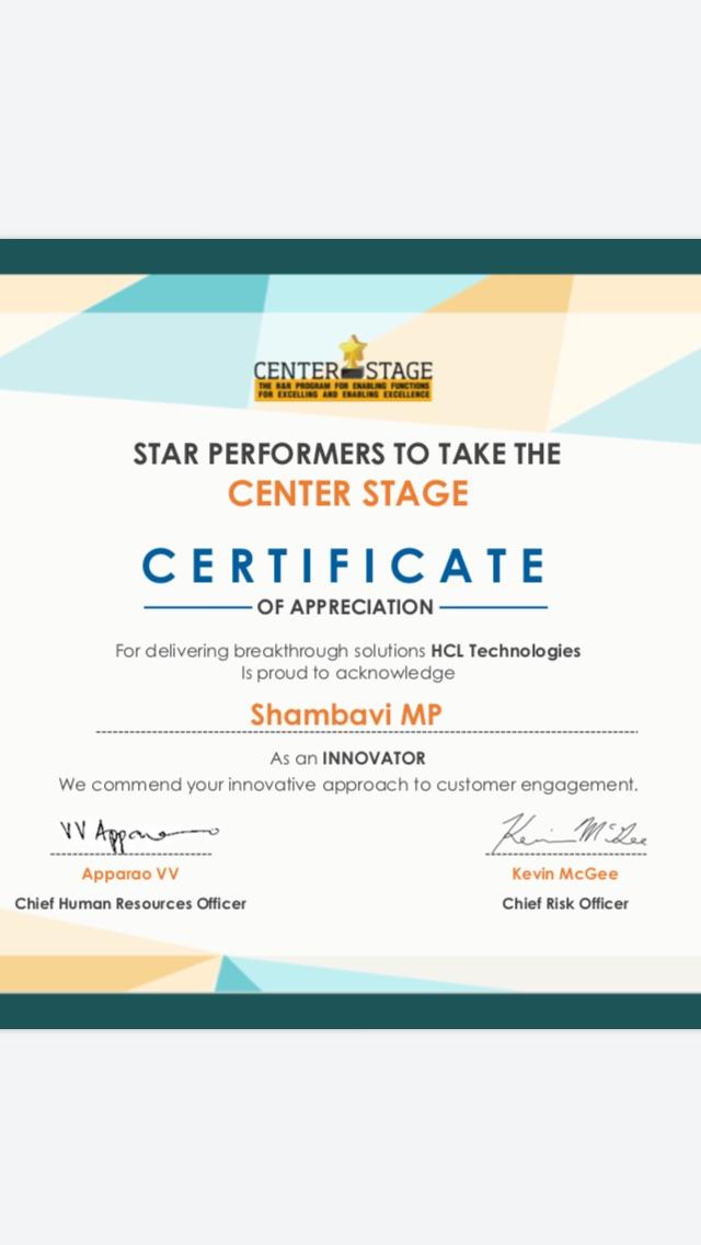 Shambavi M P on LinkedIn: # Finally received recognition | 15 comments Shambavi M P on LinkedIn: # Finally received recognition | 15 comments