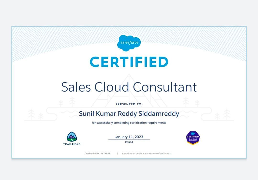 Sunil Kumar Reddy S on LinkedIn: #salesforce Sunil Kumar Reddy S on LinkedIn: #salesforce
