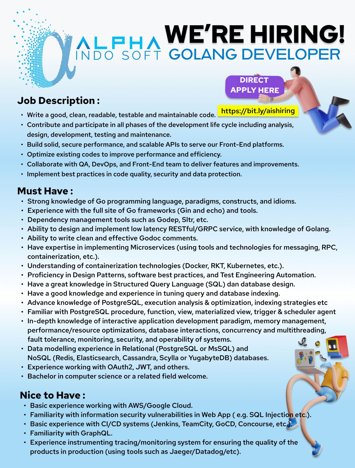 PT. Alpha Indo Soft on LinkedIn: #go #golang #golangdeveloper # ... PT. Alpha Indo Soft on LinkedIn: #go #golang #golangdeveloper # ...