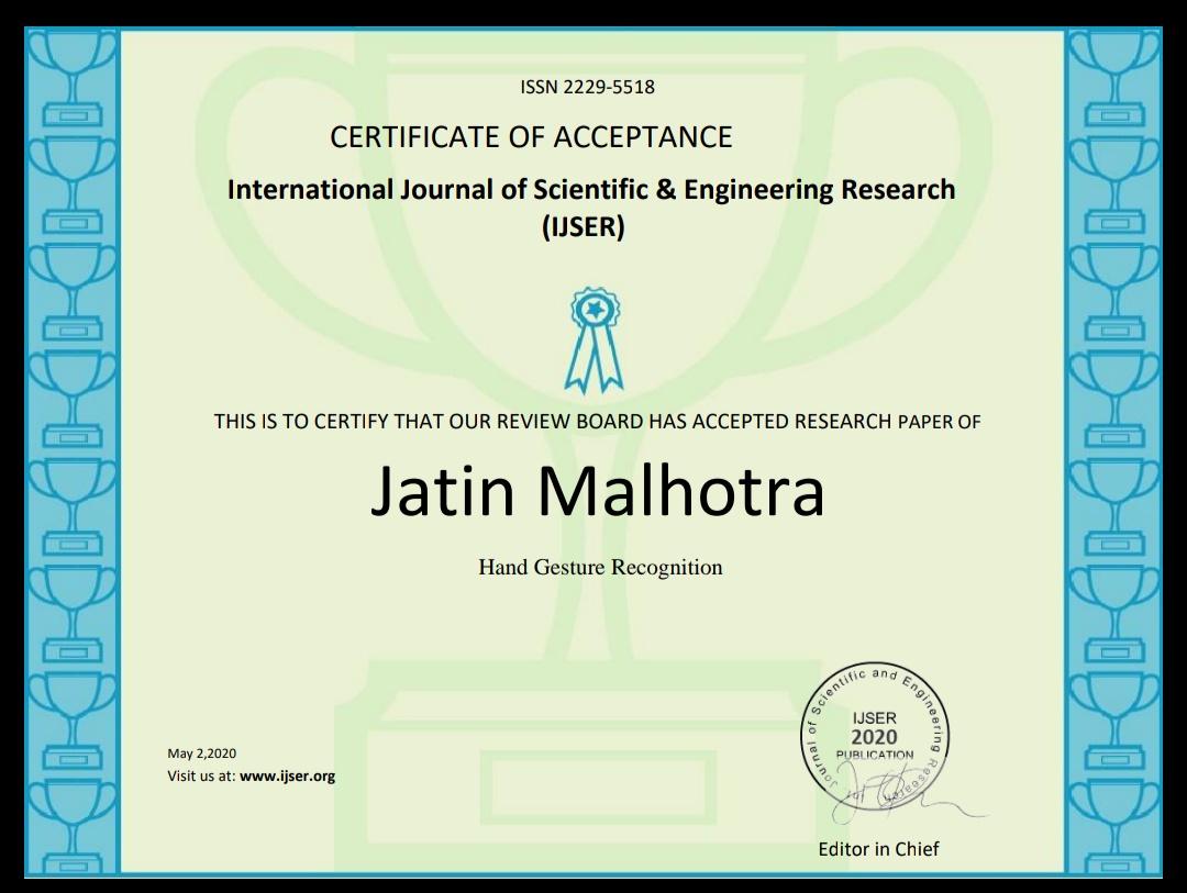 Jatin Malhotra on LinkedIn: #gesturerecognition #opencv Jatin Malhotra on LinkedIn: #gesturerecognition #opencv