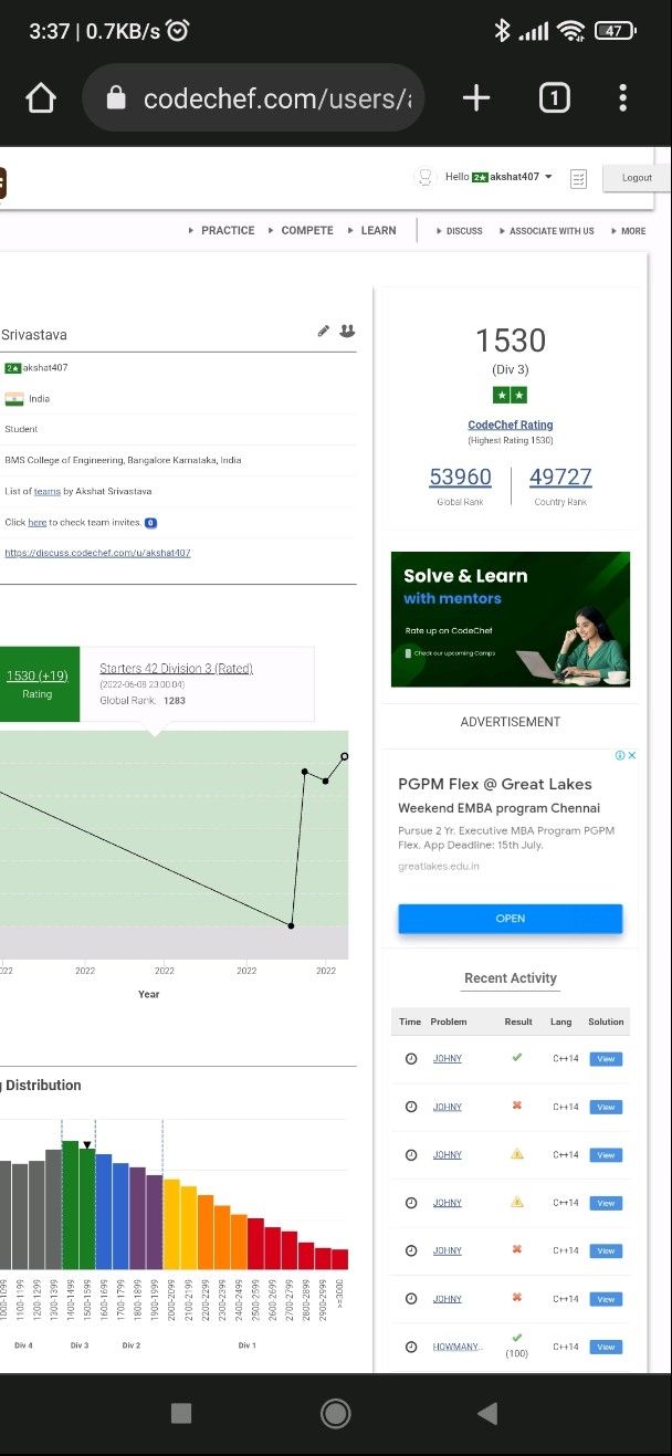 Akshat Srivastava on LinkedIn: #competitiveprogramming #codechef # ... Akshat Srivastava on LinkedIn: #competitiveprogramming #codechef # ...