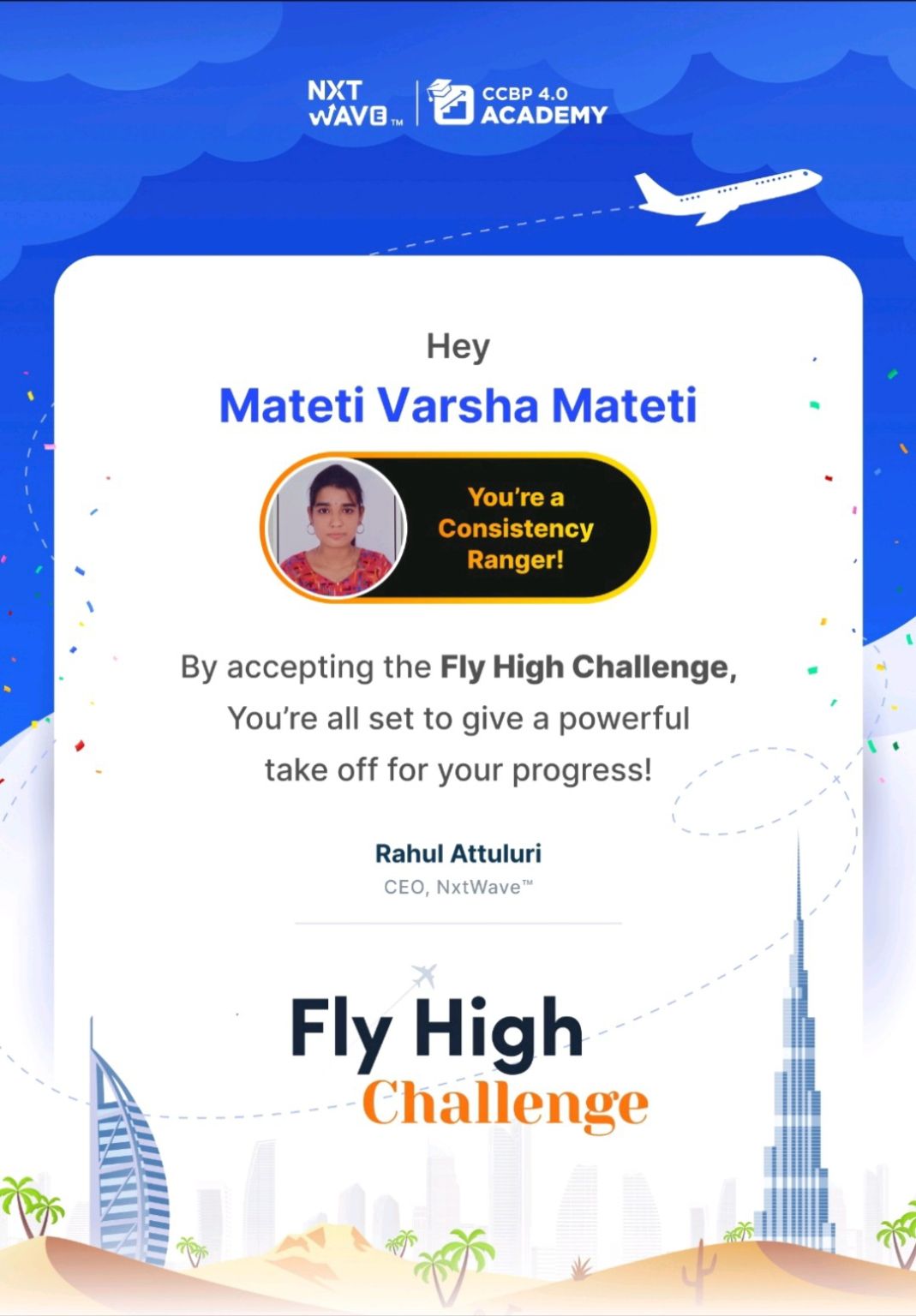 Varsha Mateti on LinkedIn: #nxtwave #rahulattuluri #ccbpian #challenge ... Varsha Mateti on LinkedIn: #nxtwave #rahulattuluri #ccbpian #challenge ...