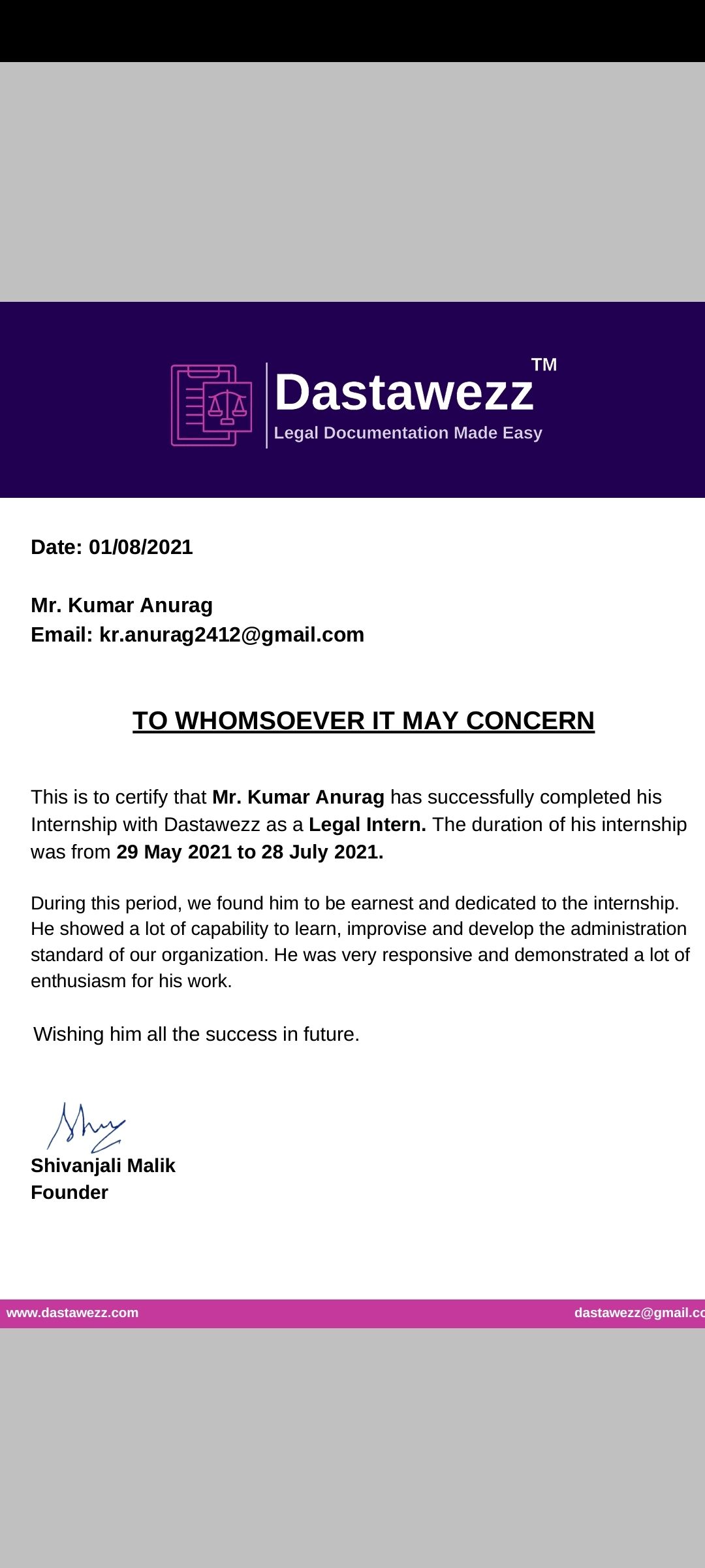 Kumar Anurag on LinkedIn: #internship #legal #legalinternship # ... Kumar Anurag on LinkedIn: #internship #legal #legalinternship # ...