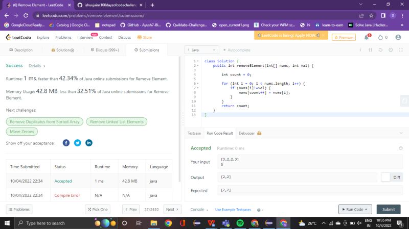 Ishu Jain on LinkedIn: #100daysofcodechallenge #leetcode ... Ishu Jain on LinkedIn: #100daysofcodechallenge #leetcode ...