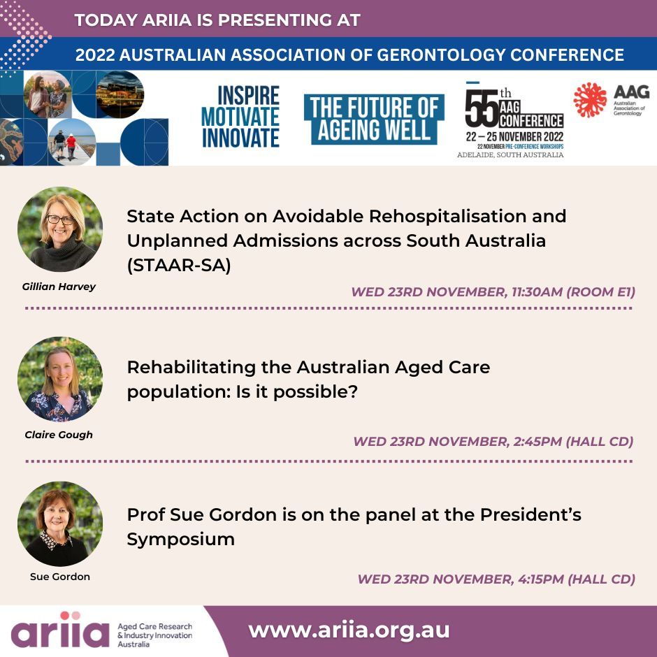 ARIIA on LinkedIn: #aagconf22 #agedcare #australia #research # ... ARIIA on LinkedIn: #aagconf22 #agedcare #australia #research # ...