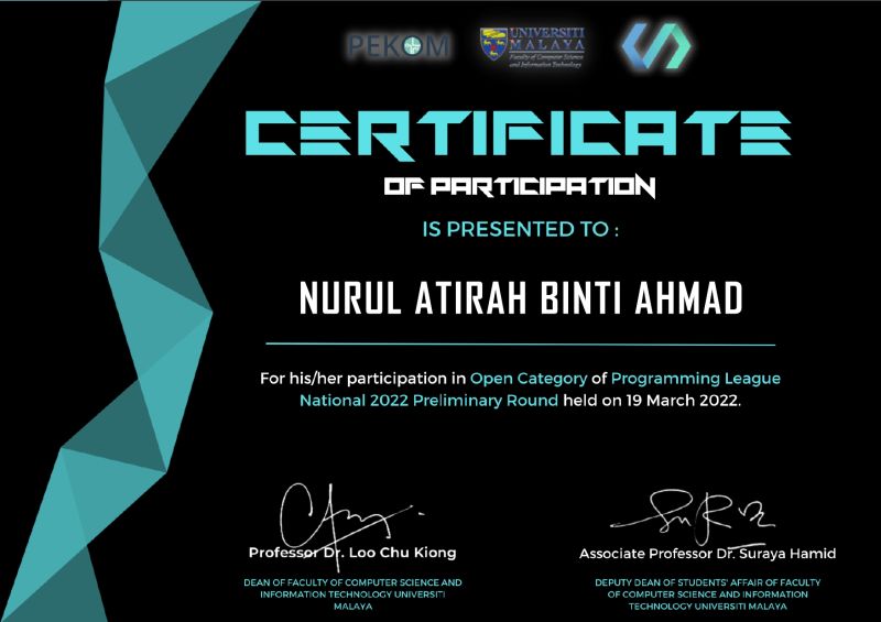 Nurul Atirah Ahmad on LinkedIn: #throwback #programming #coding # ... Nurul Atirah Ahmad on LinkedIn: #throwback #programming #coding # ...