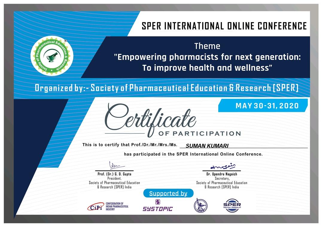 Suman Kumari on LinkedIn: Webinar by # SPER International on Empowering ... Suman Kumari on LinkedIn: Webinar by # SPER International on Empowering ...