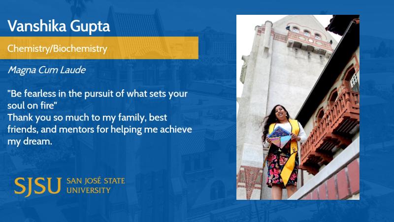 Vanshika Gupta on LinkedIn: #sjsu2020 #graduate2020 #biochemistry # ... Vanshika Gupta on LinkedIn: #sjsu2020 #graduate2020 #biochemistry # ...