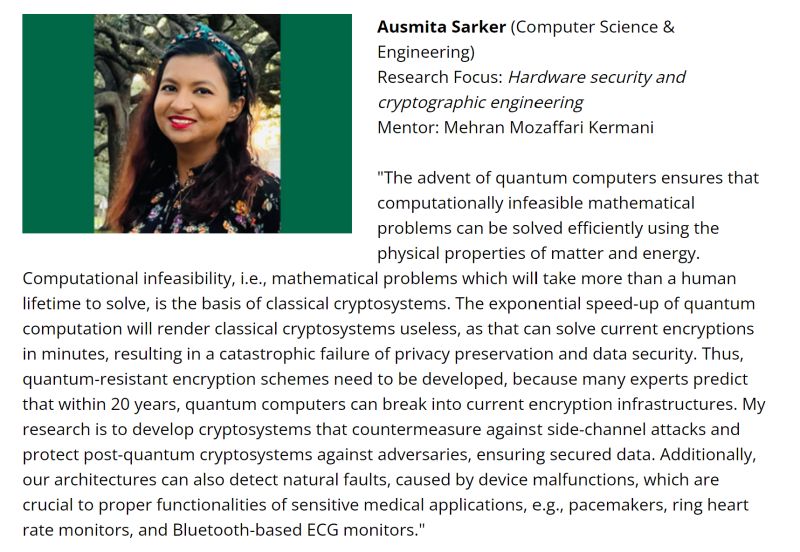 Ausmita Sarker, Ph.D. on LinkedIn: #cryptography #hardwaresecurity #usf ... Ausmita Sarker, Ph.D. on LinkedIn: #cryptography #hardwaresecurity #usf ...