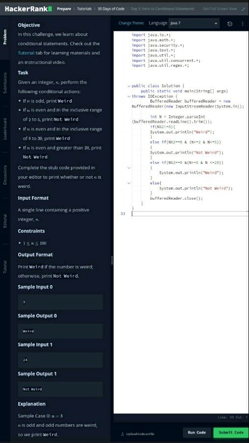 Shruthi S on LinkedIn: #30daysofcodechallenge #hackerrank #coding ... Shruthi S on LinkedIn: #30daysofcodechallenge #hackerrank #coding ...