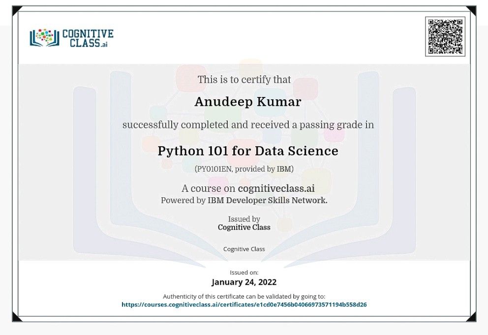 Anudeep Kumar on LinkedIn: #ibm #pythonfordatascience Anudeep Kumar on LinkedIn: #ibm #pythonfordatascience