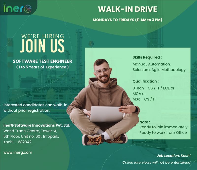 inerG, Inc. on LinkedIn: #hiring #testing #selenium #automationtester # ... inerG, Inc. on LinkedIn: #hiring #testing #selenium #automationtester # ...