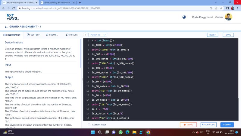 Omkar Vadnala on LinkedIn: #day19 #30daysofcodechallenge #nxtwave # ... Omkar Vadnala on LinkedIn: #day19 #30daysofcodechallenge #nxtwave # ...