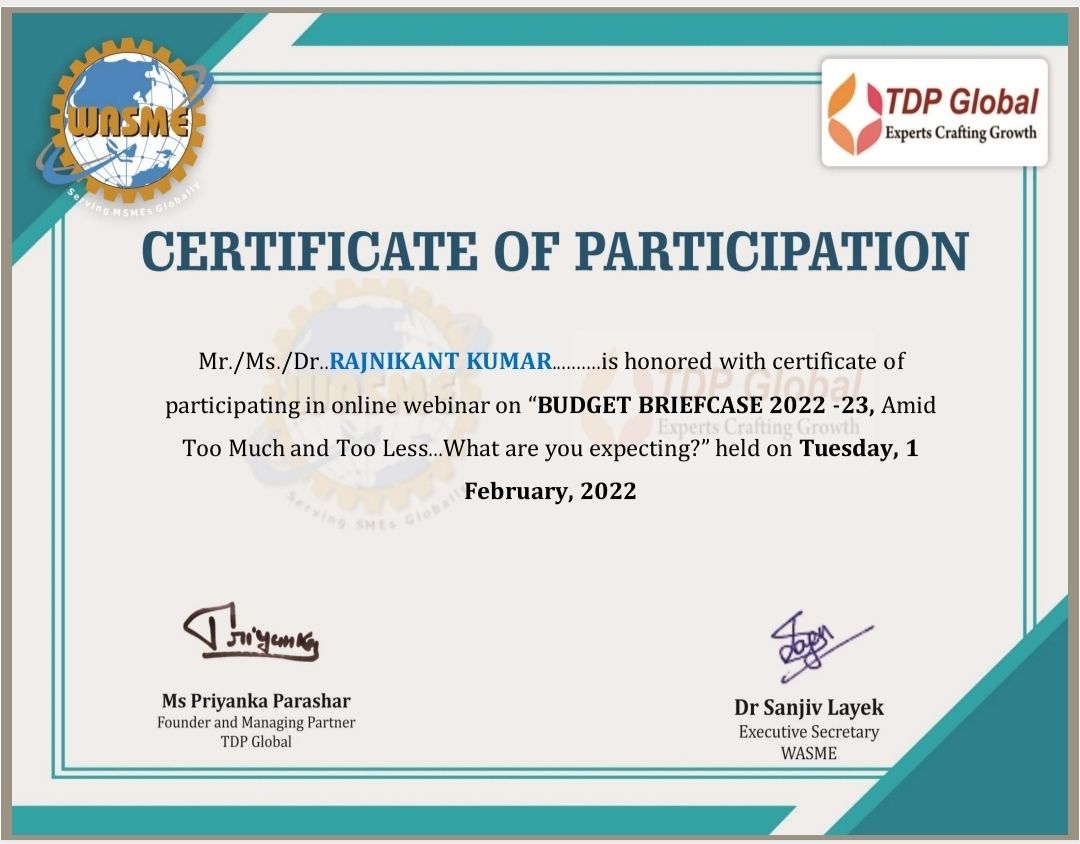 Rajnikant Kumar on LinkedIn: Attending Webinar of Rajnikant Kumar on LinkedIn: Attending Webinar of