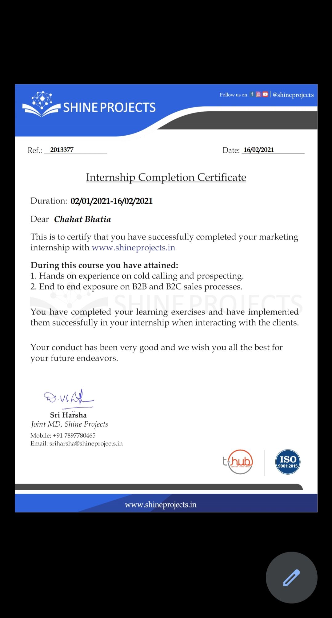 Chahat Bhatia on LinkedIn: #thankyou Chahat Bhatia on LinkedIn: #thankyou