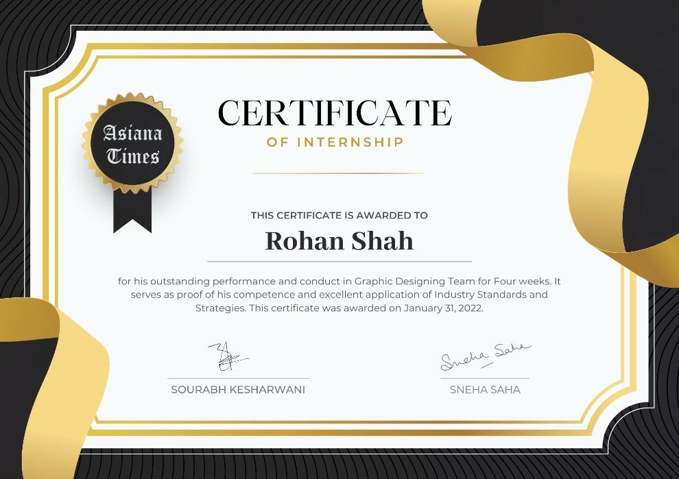 ROHAN SHaH on LinkedIn: Completed my first intership! ROHAN SHaH on LinkedIn: Completed my first intership!