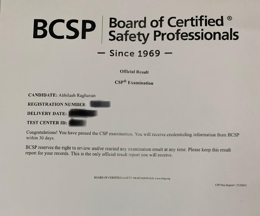 Dr Abhilash Raghavan, PhD., CSP®, CMIOSH, LEED AP® on LinkedIn: Months ... Dr Abhilash Raghavan, PhD., CSP®, CMIOSH, LEED AP® on LinkedIn: Months ...