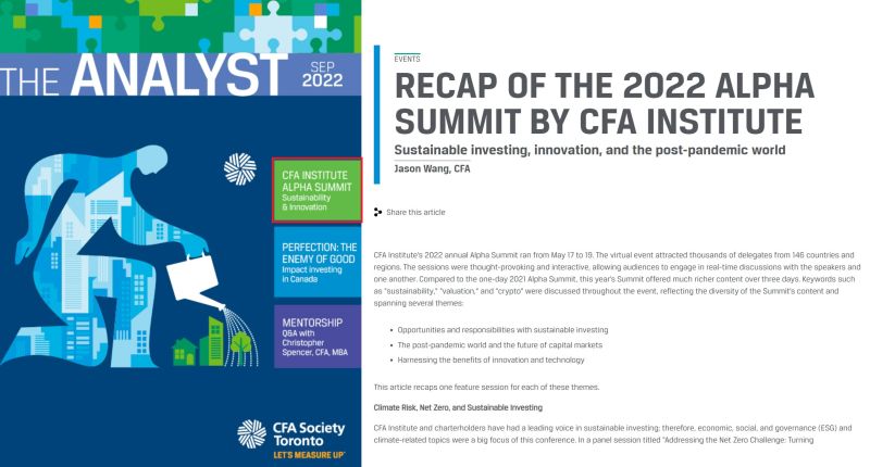 Jason Wang, CFA on LinkedIn: I'm published again! The CFA Institute's ... Jason Wang, CFA on LinkedIn: I'm published again! The CFA Institute's ...
