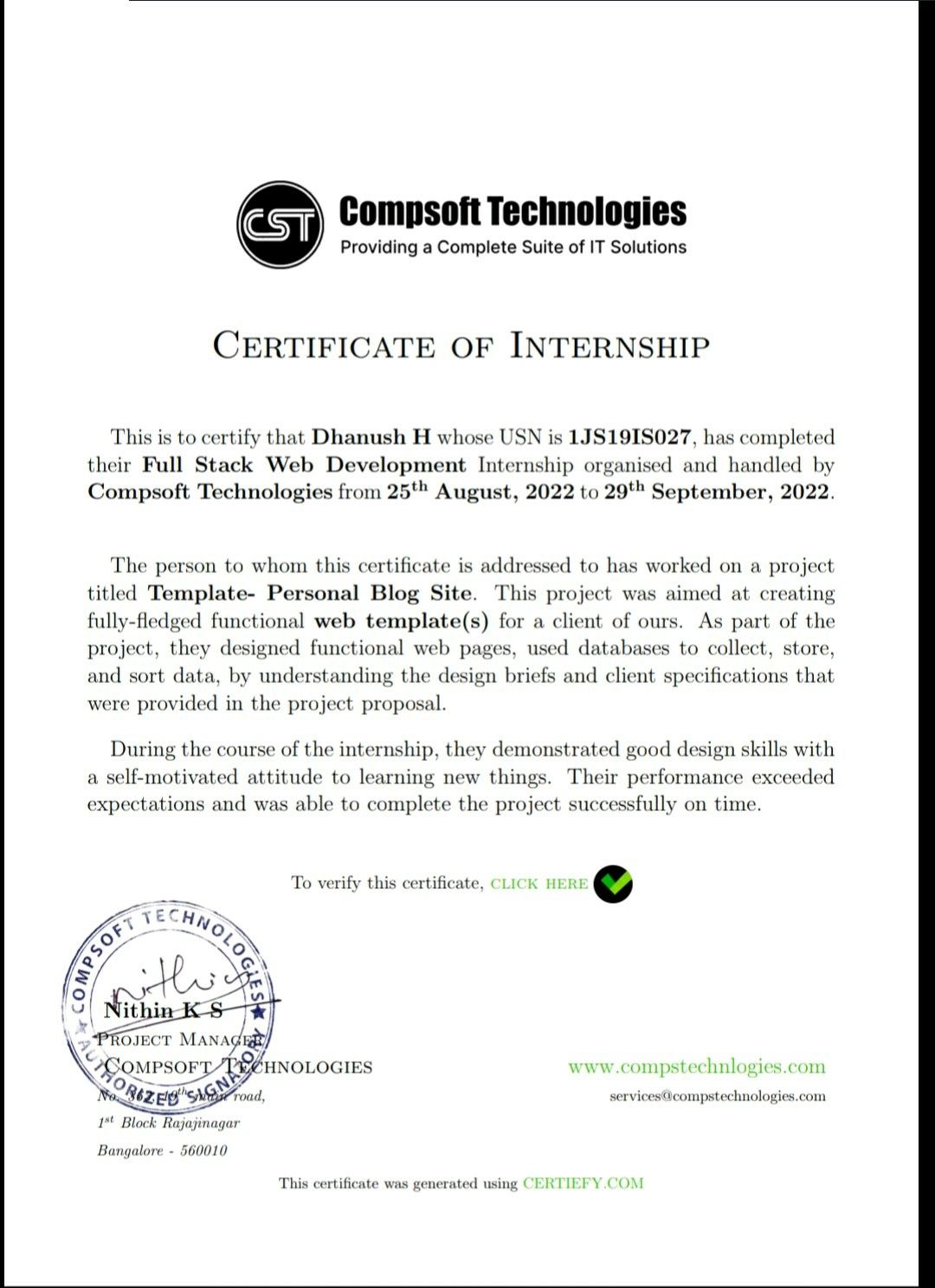 Dhanush H on LinkedIn: #webdevelopment #internship Dhanush H on LinkedIn: #webdevelopment #internship