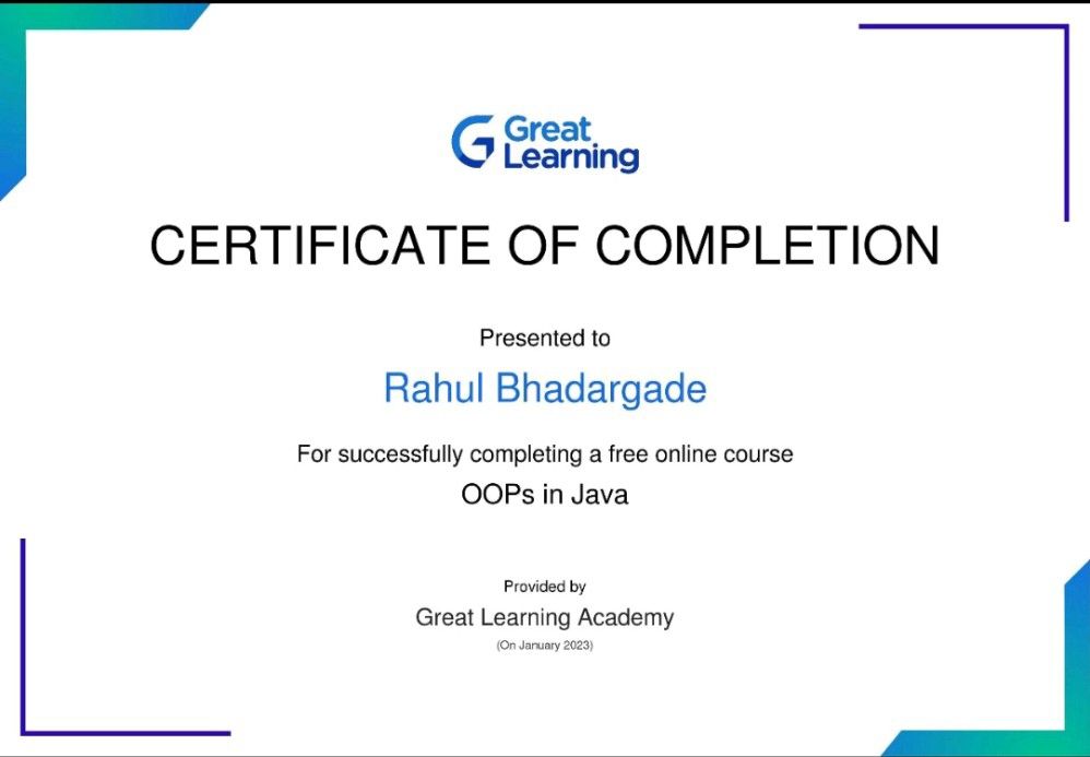 Rahul Bhadargade on LinkedIn: #connections #java #programming # ... Rahul Bhadargade on LinkedIn: #connections #java #programming # ...
