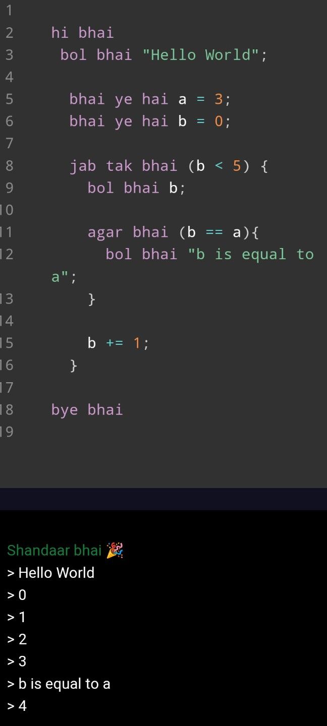 #bhailang #programming #language | Farzan Ullah #bhailang #programming #language | Farzan Ullah