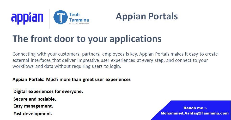 Mohammed Ashfaq on LinkedIn: #techtammina #rpa #appian #automation # ... Mohammed Ashfaq on LinkedIn: #techtammina #rpa #appian #automation # ...