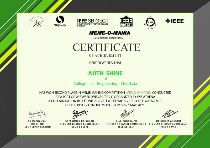 Ajith Shine on LinkedIn: #ieee #ieeekeralasection Ajith Shine on LinkedIn: #ieee #ieeekeralasection