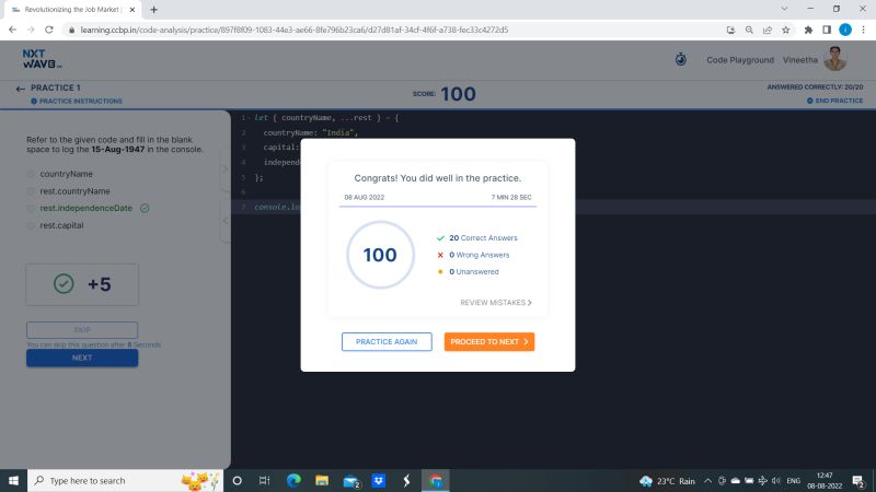 Vineetha B on LinkedIn: #javascript #javascriptdeveloper #html5 #css3 # ... Vineetha B on LinkedIn: #javascript #javascriptdeveloper #html5 #css3 # ...
