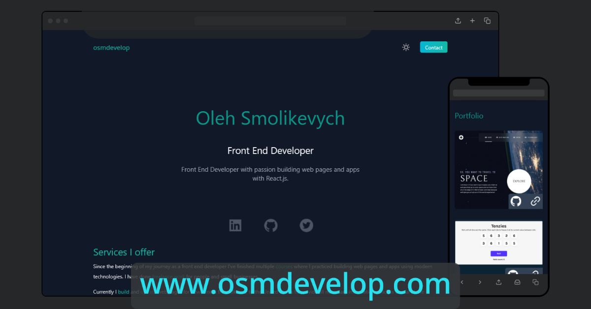 Oleh Smolikevych on LinkedIn: #react #nextjs #tailwindcss #netlify # ... Oleh Smolikevych on LinkedIn: #react #nextjs #tailwindcss #netlify # ...