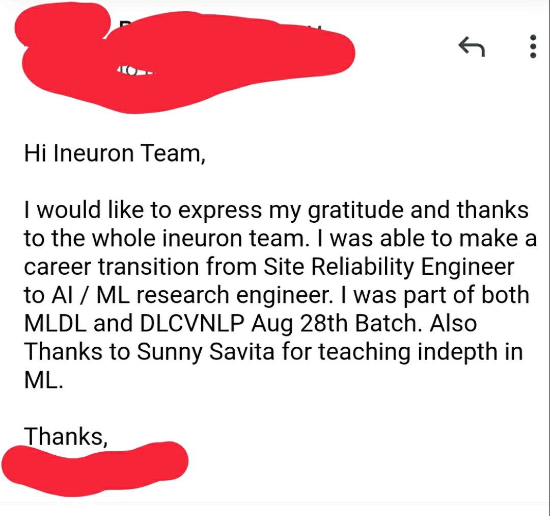 sudhanshu kumar on LinkedIn: success!!! Sunny Savita Krish Naik iNeuron.ai sudhanshu kumar on LinkedIn: success!!! Sunny Savita Krish Naik iNeuron.ai