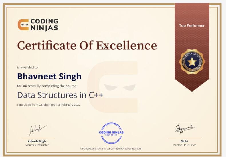 Bhavneet Singh on LinkedIn: #dsa #codingninjas #cplusplus # ... Bhavneet Singh on LinkedIn: #dsa #codingninjas #cplusplus # ...