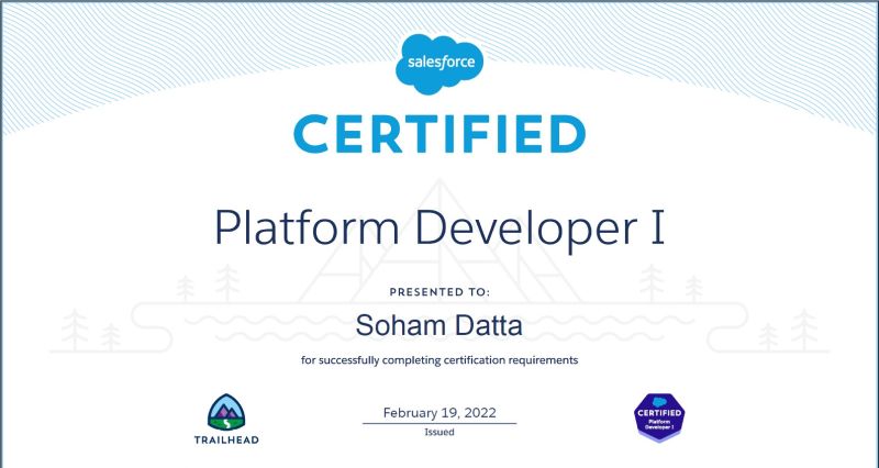 Soham Datta on LinkedIn: #salesforce #pd1 #ohana | 12 comments Soham Datta on LinkedIn: #salesforce #pd1 #ohana | 12 comments